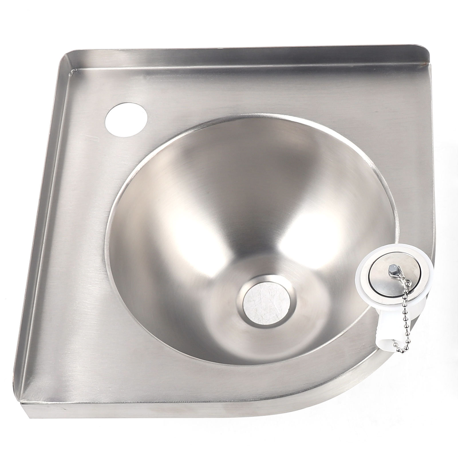 YXSUN Silver Circular Corner Bathroom Sink | Wayfair