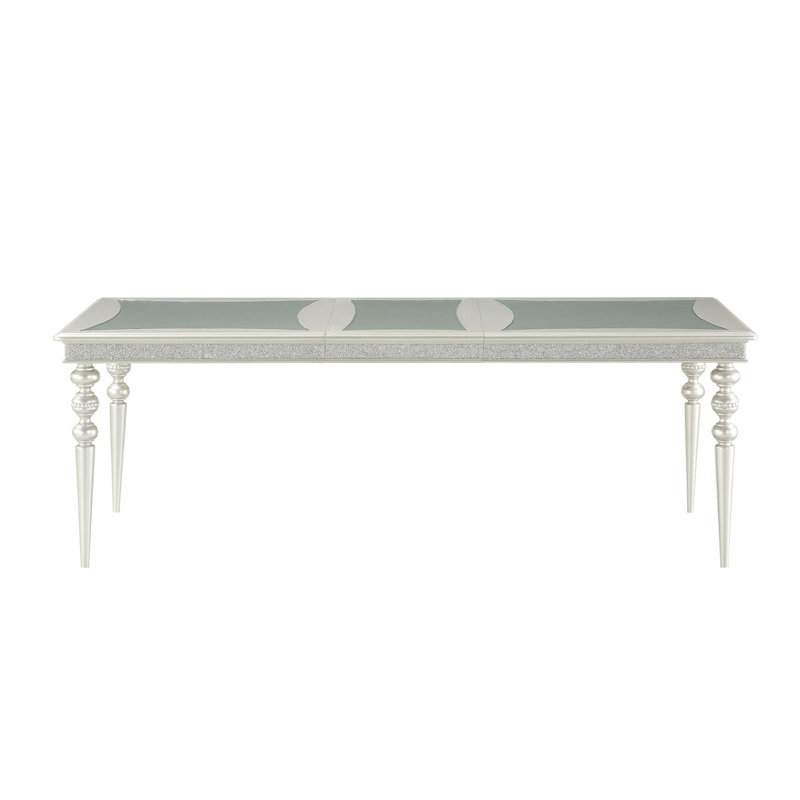 Rosdorf Park Maverick Platinum Finish Dining Table | Wayfair