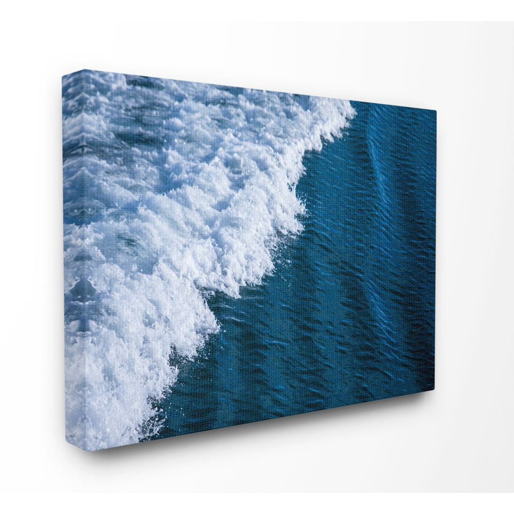 Highland Dunes 'Blue Ocean Wave Crash' Graphic Art Print | Wayfair