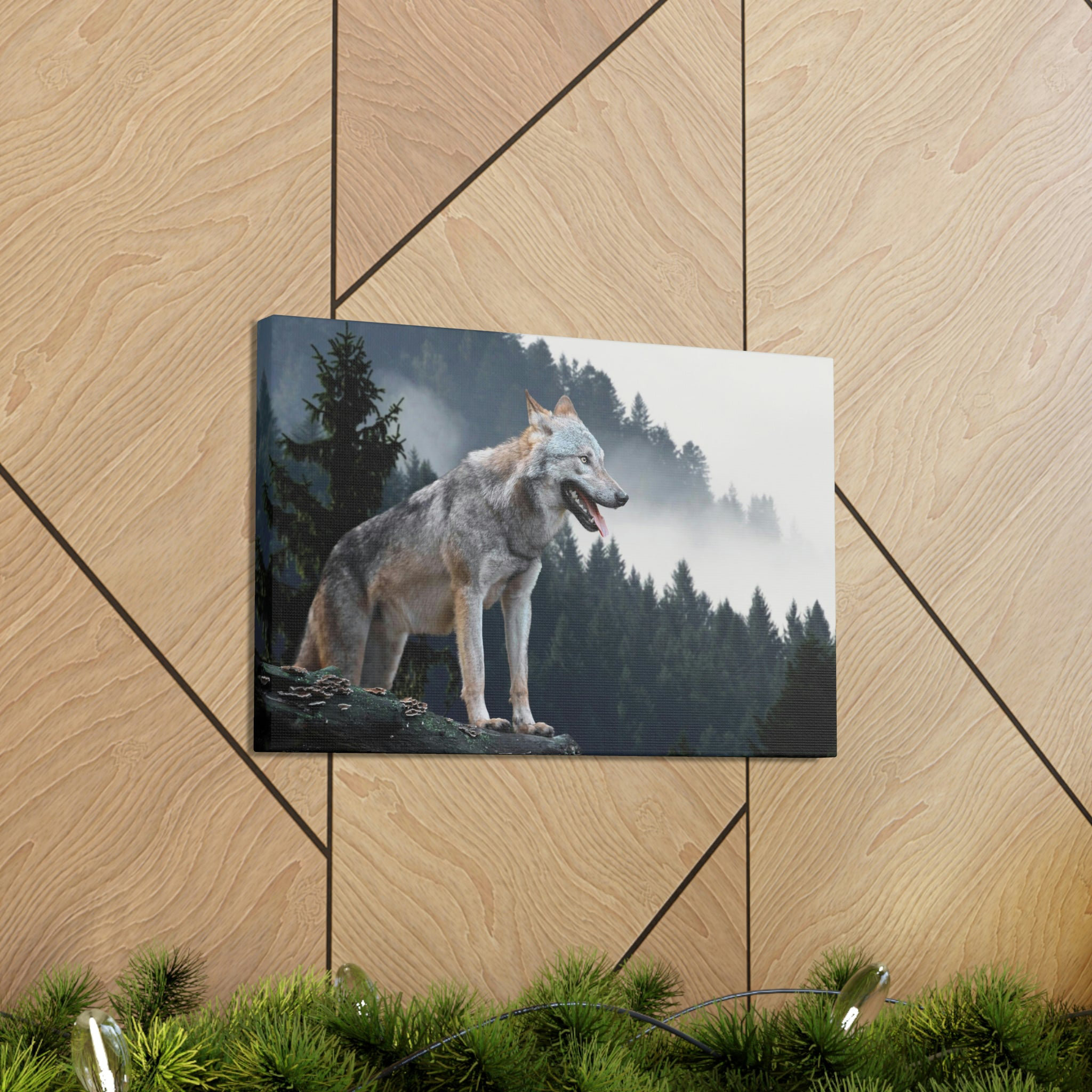 Millwood Pines Wolf Hunting Wolf on Hunt Print Animal Wall Art | Wayfair