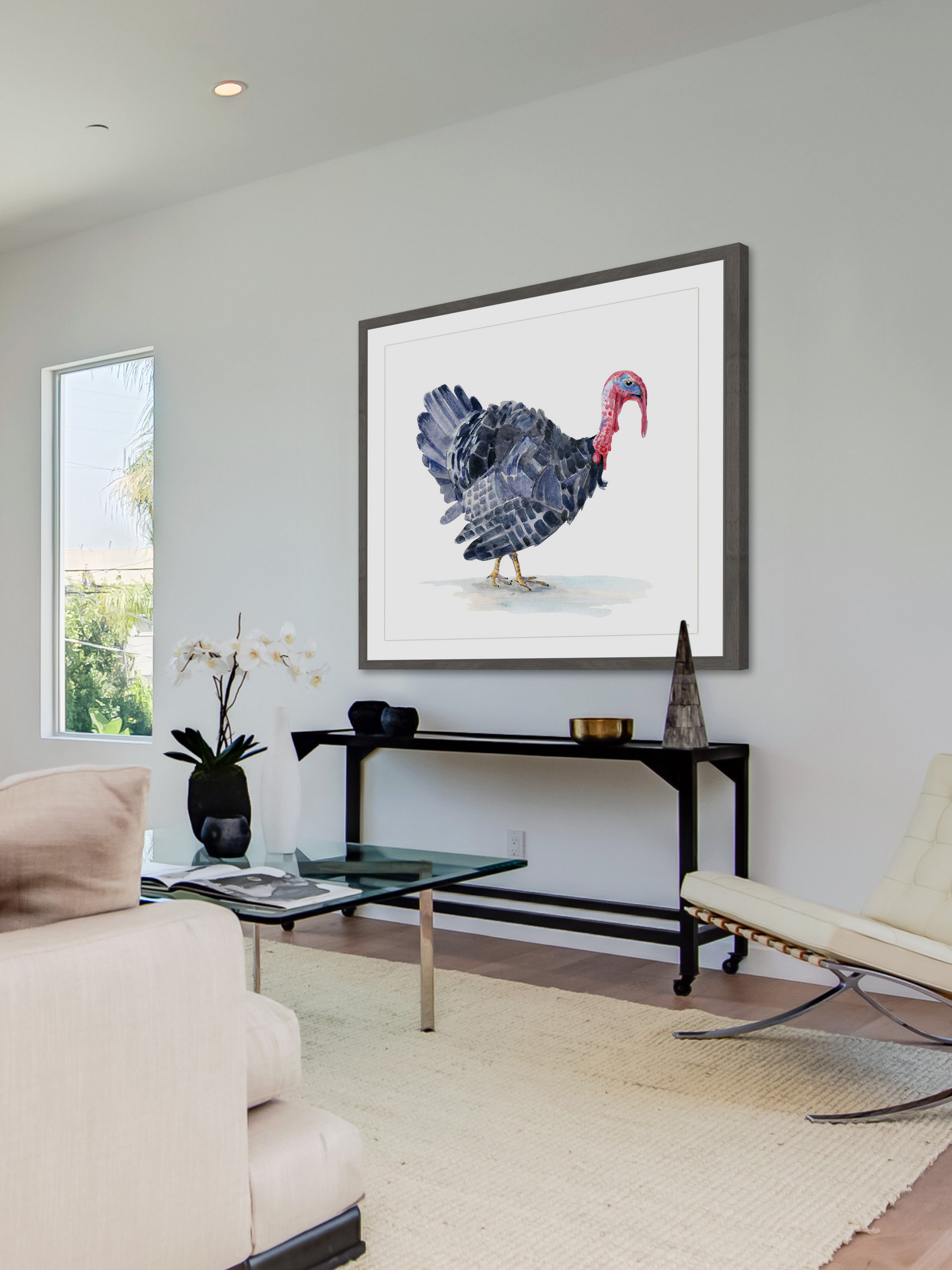 Loon Peak Strutting Turkey by Eyre Tarney - Picture Frame Print on ...