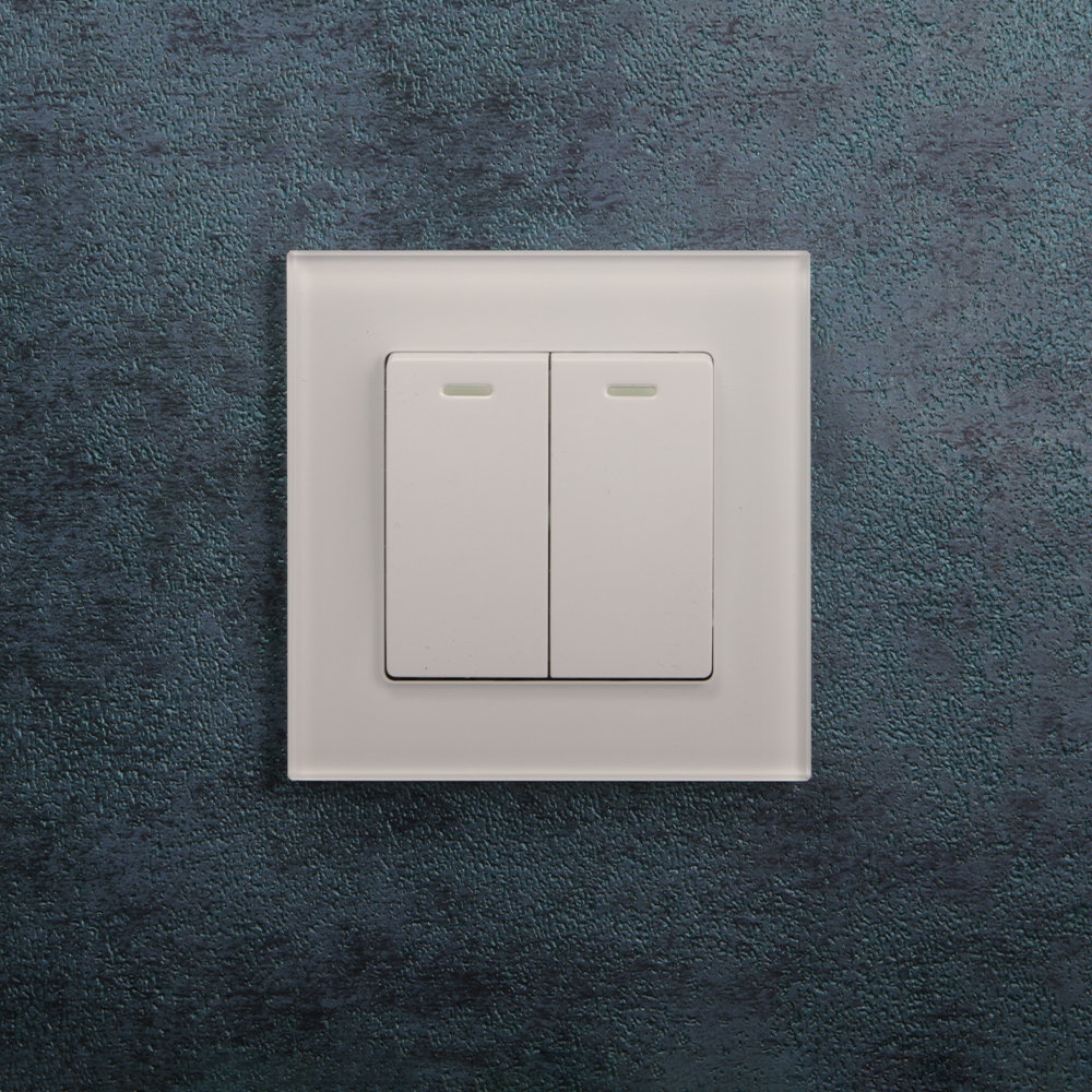 Retrotouch Crystal PG 2 Gang Rocker Light Switch Black Intermediate ...