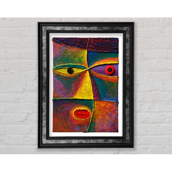 Happy Larry Button Eyes Framed Print | Wayfair.co.uk