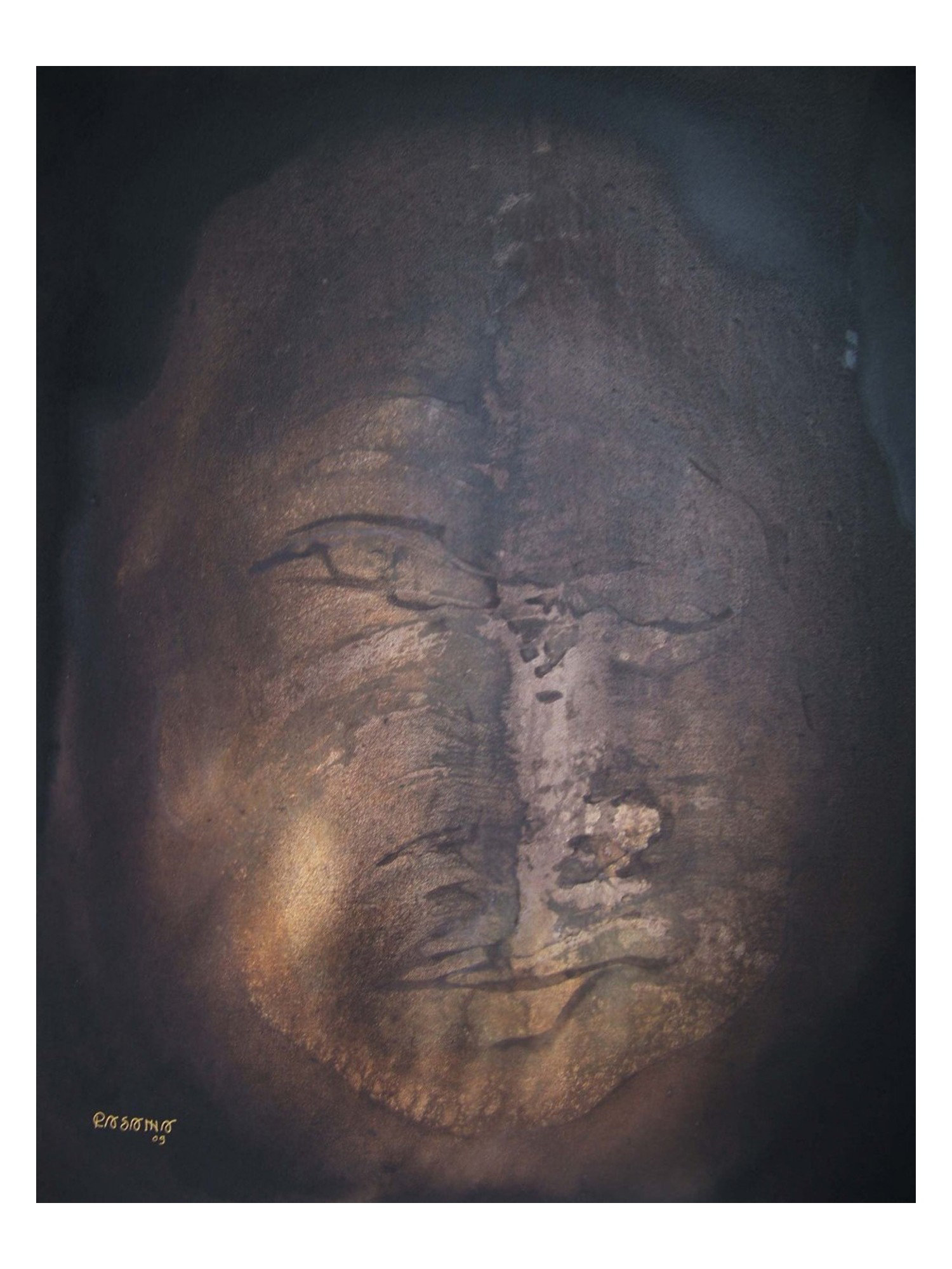 Exotic India A Split Face - Abstract Painting | Acrylic On Canvas | By ...