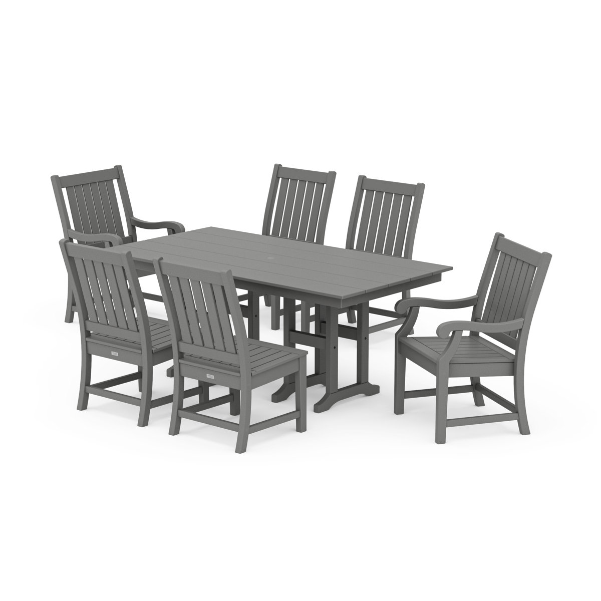 Birch Lane™ POLYWOOD x Birch Lane Verlyn 7-Piece Farmhouse Dining Set ...
