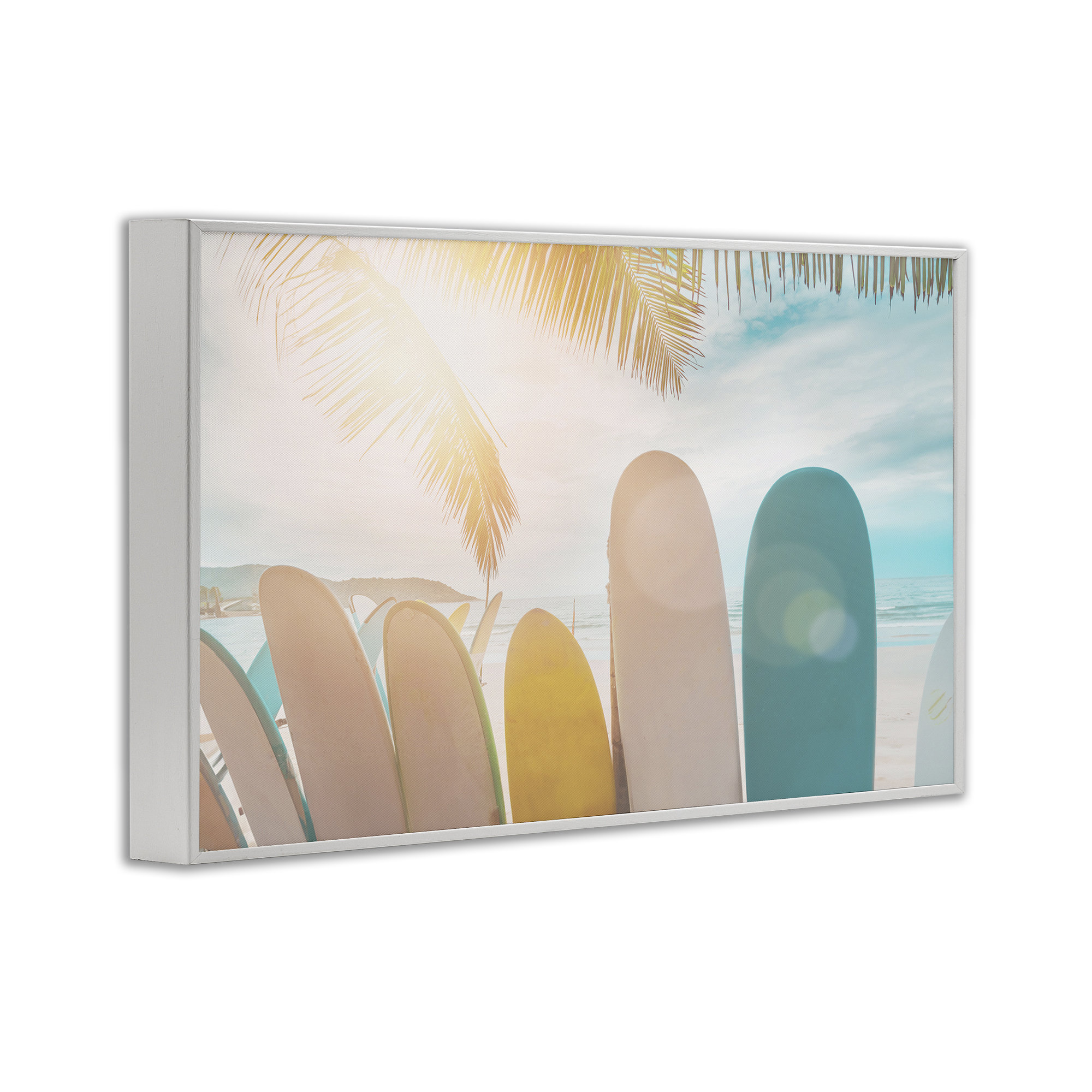 Breakwater Bay Sunny Beach Surfboards Giclee Art by Sisi and Seb | Wayfair