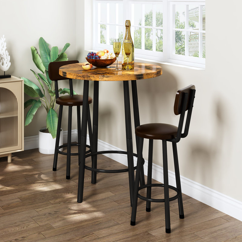 Millwood Pines Akillies 3 - Piece Dining Set & Reviews | Wayfair