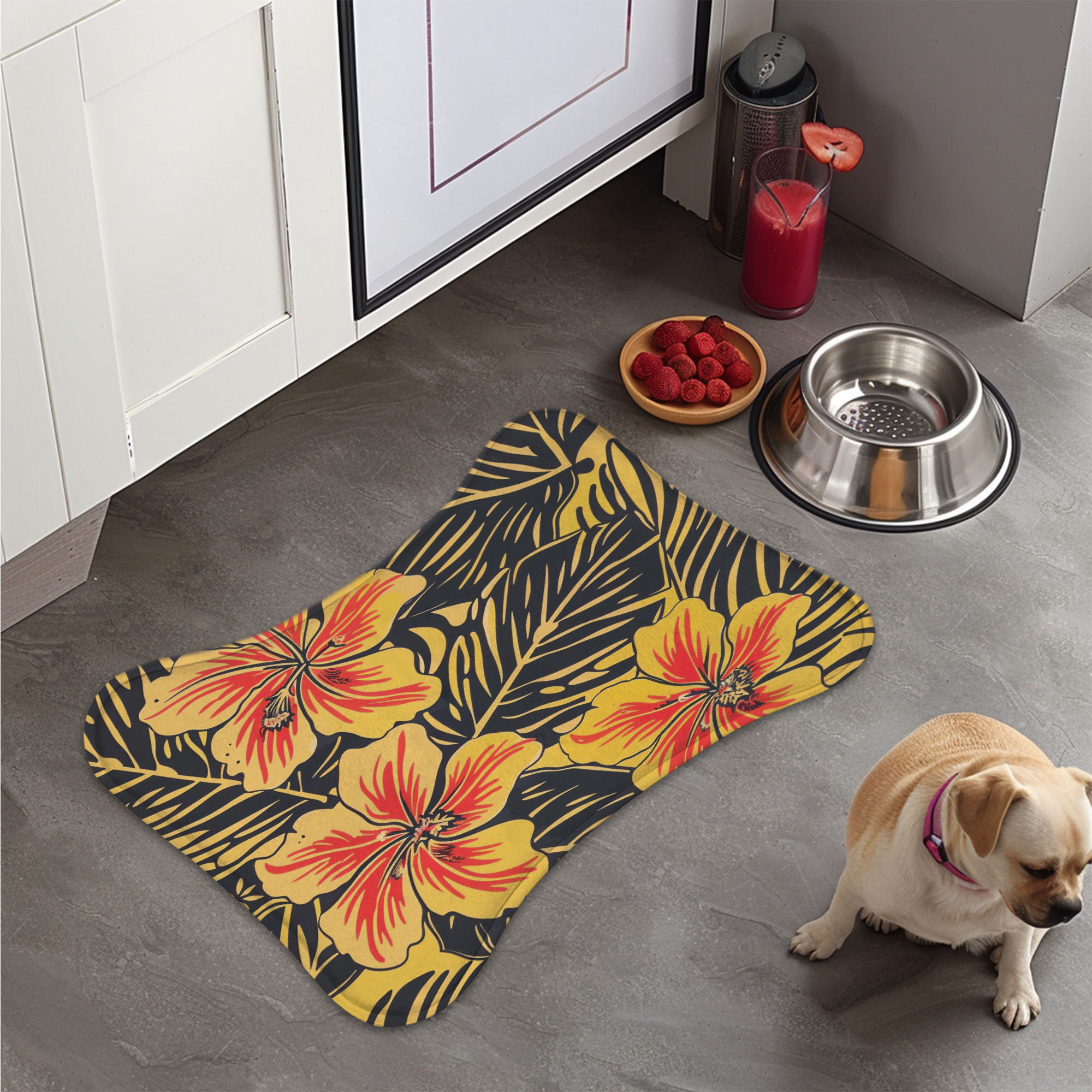 MentionedYou Aloha Blocks - 1 Piece Bone Shape Feeding Mat - Wayfair Canada