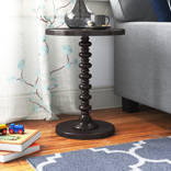 Alcott Hill® Willhite Solid Wood Pedestal End Table & Reviews | Wayfair