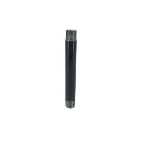FixtureDisplays 6" Black Pipe 1/2" X 6" Malleable Cast Iron Pipe Nipple ...