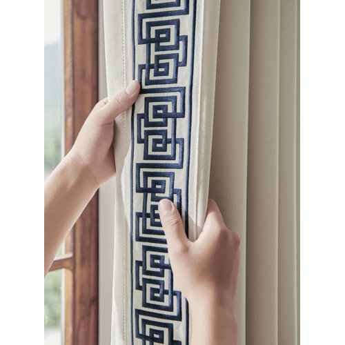 Visionary Home Allison Cotton Blend Room Darkening Curtain Pair ...