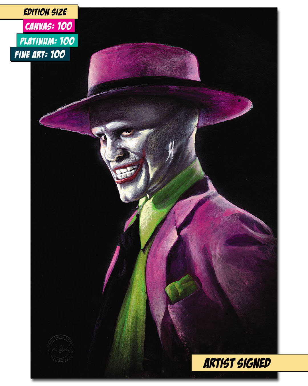 MBartist The Mask or Joker Mash-up by James C Mulligan - Picture Frame ...
