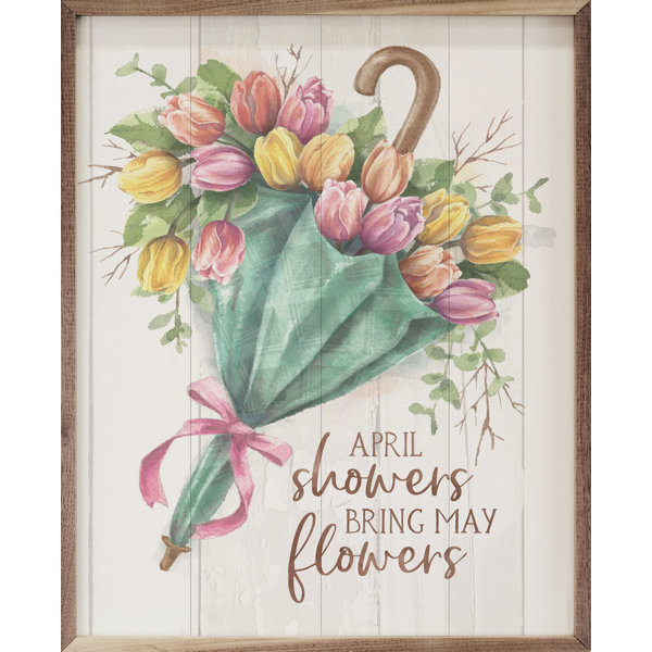 August Grove® April Showers Umbrella By Courtney Morgenstern | Wayfair