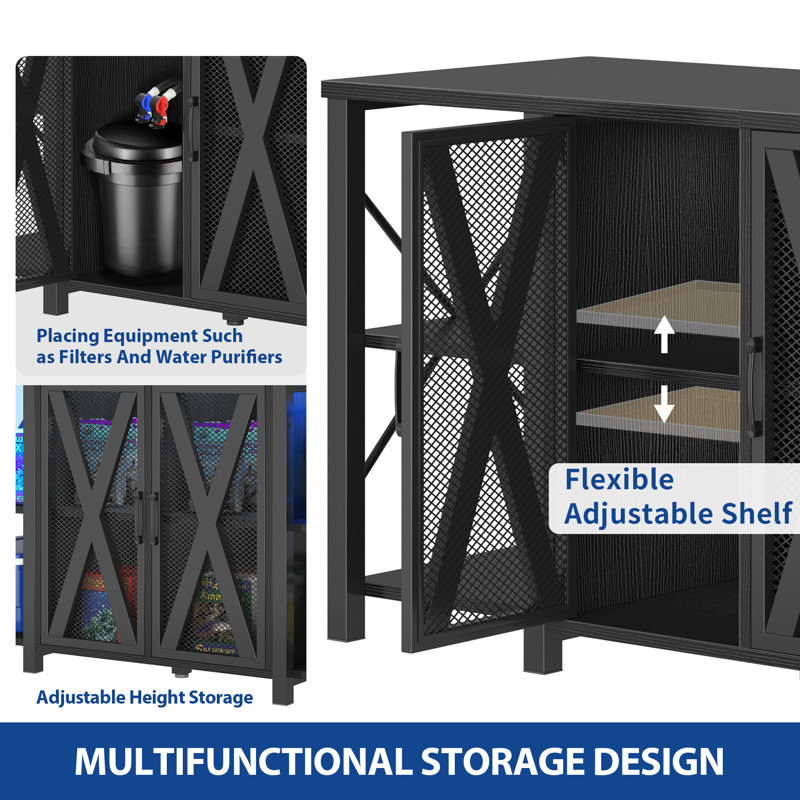 Longshore Tides 90-120 Gallon Aquarium Or Terrarium Stand | Wayfair