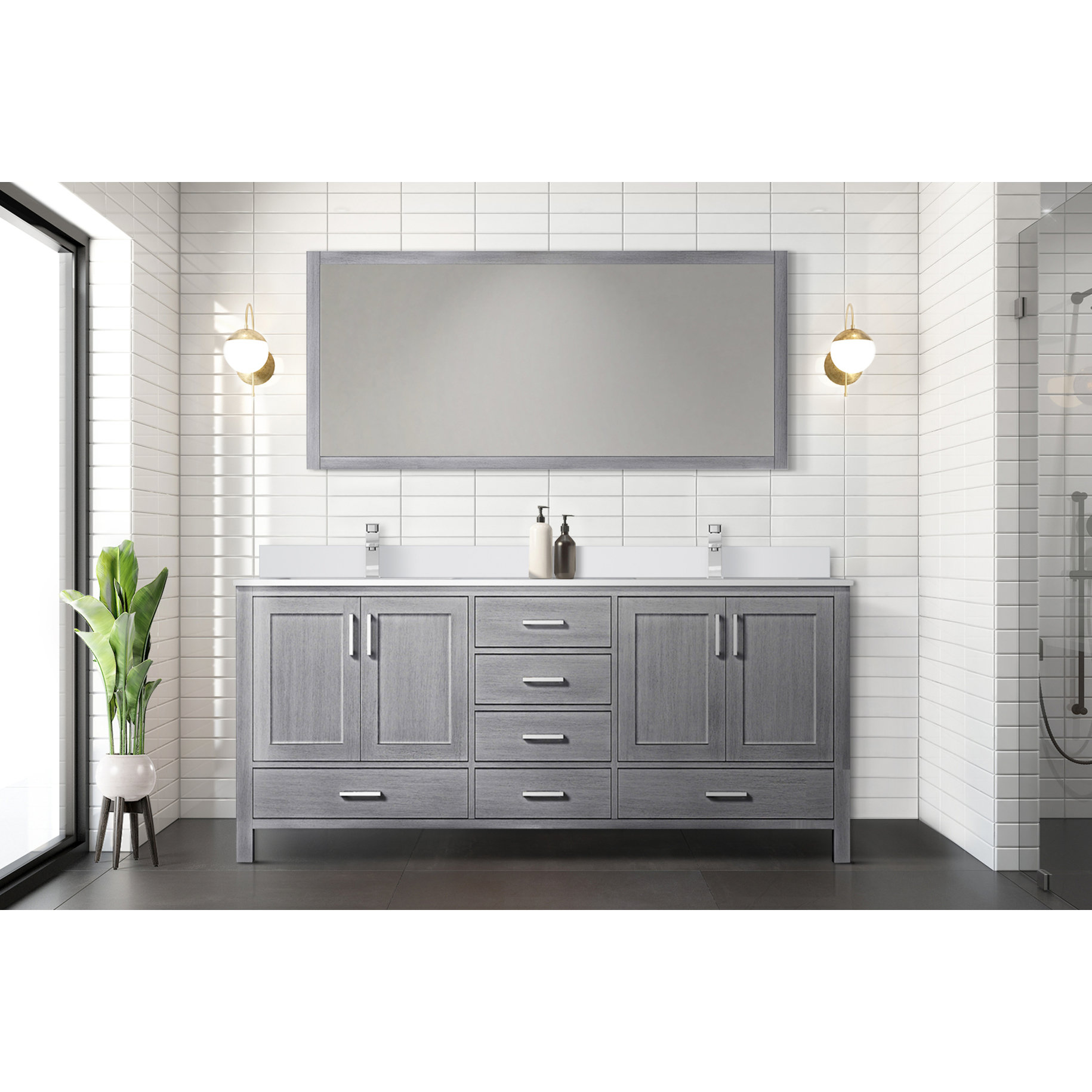 Hokku Designs Vanity With Marble Countertop, Faucet Included, And 28 ...