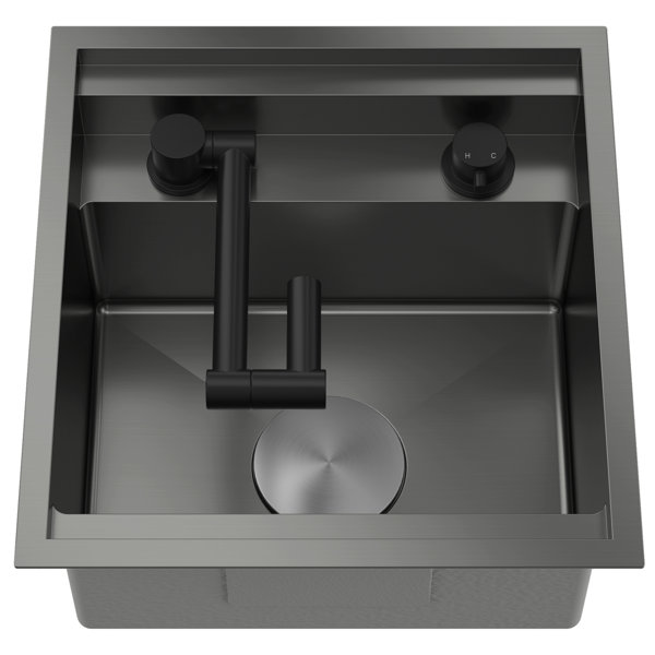 Polyfurniture 9 L Kitchen Sink RV Sink With A Foldable Tap Inside | Wayfair