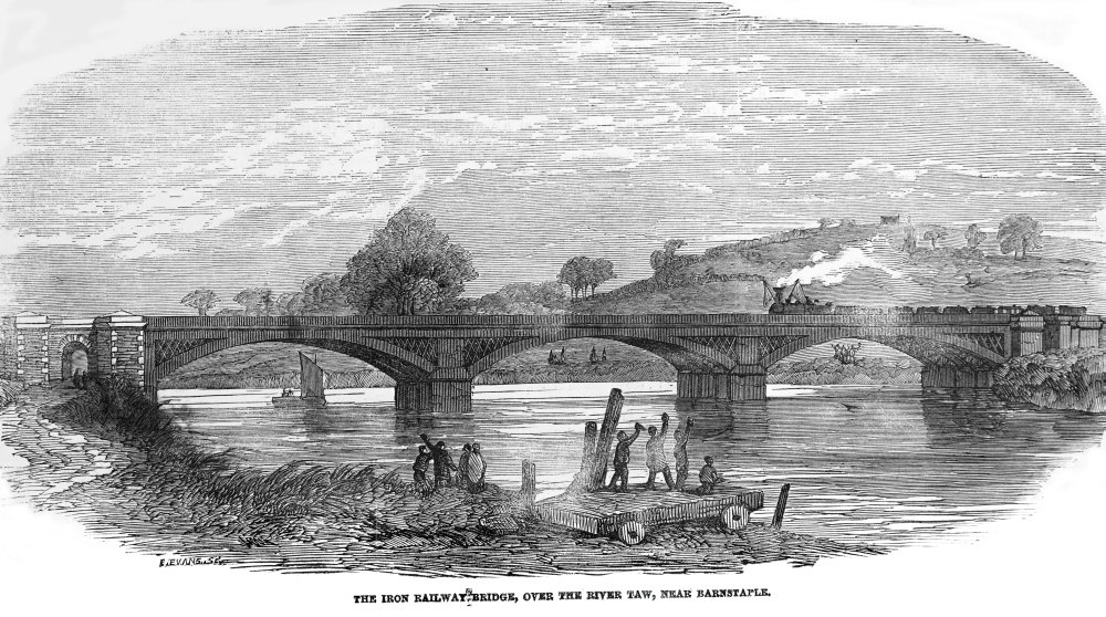 Trinx The Illustrated London News Etching From 1854. New Iron Railway ...
