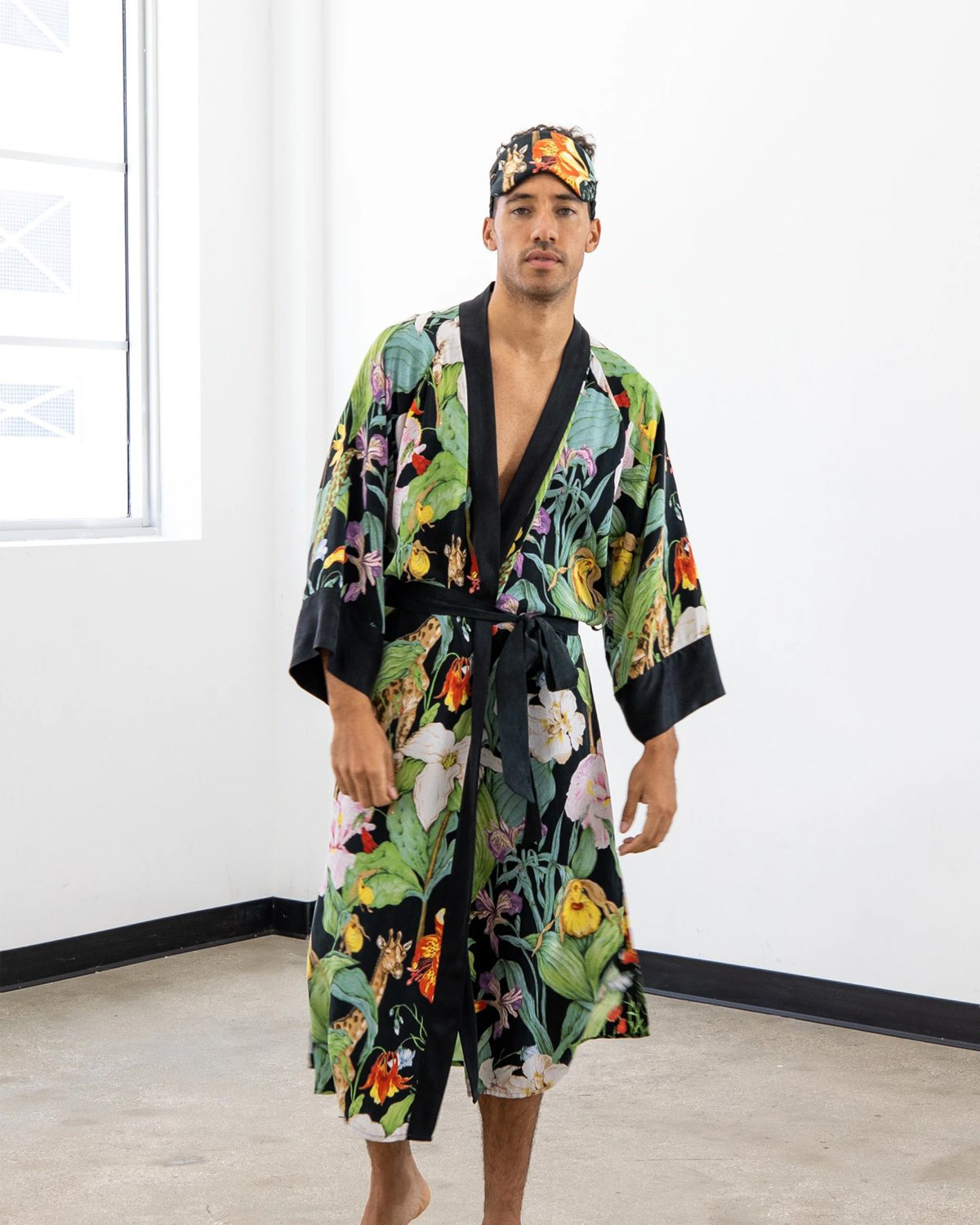 Bungalow Rose Men’s Kimono Robe Monroe | Wayfair