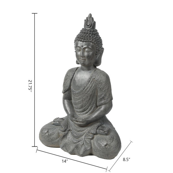 Mistana™ Eslinger Meditating Buddha Garden Statue & Reviews | Wayfair