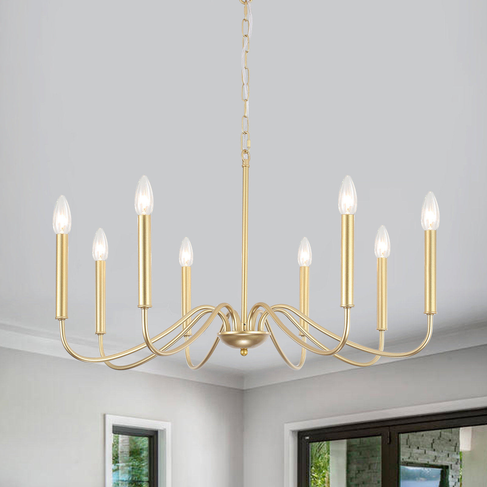 Gracie Oaks Brandia 8 - Light Dimmable Classic / Traditional Chandelier ...