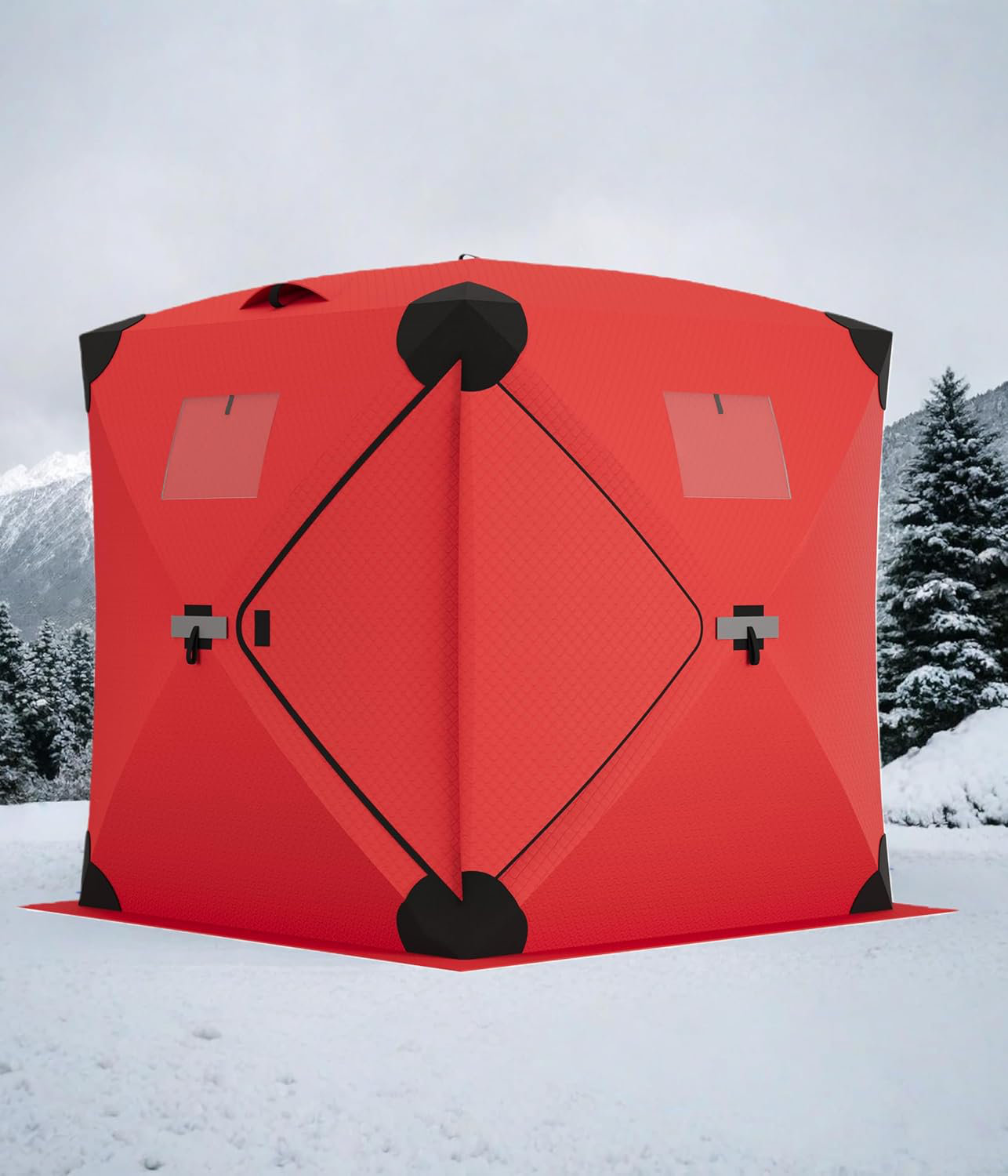 gaomon Pop Up Ice Fishing Tent Insulated Ice Fishing Shelter Portable ...
