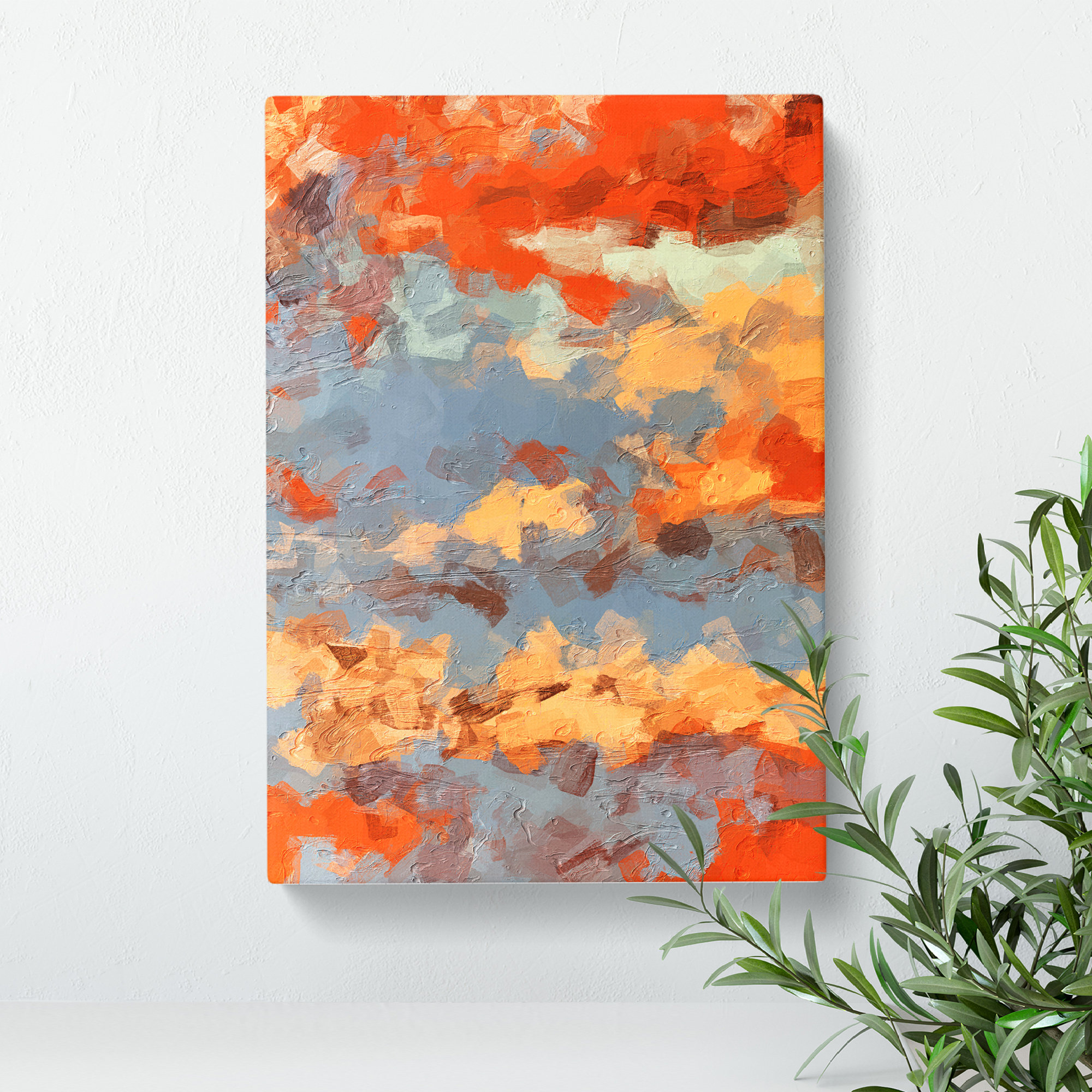 Metro Lane Magnetic Pull Abstract - Wrapped Canvas Painting | Wayfair.co.uk
