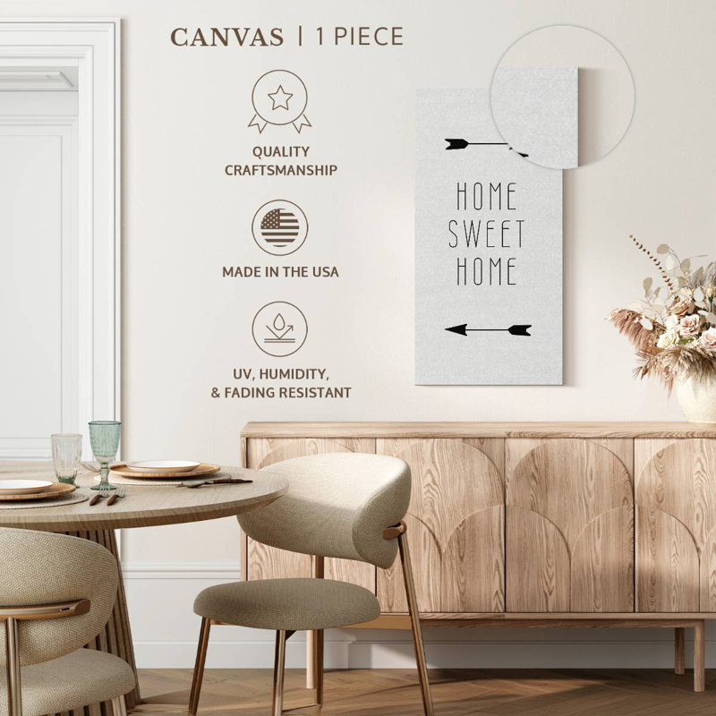 Trinx Home Sweet Home Family Typography IV Wall Sign | Wayfair