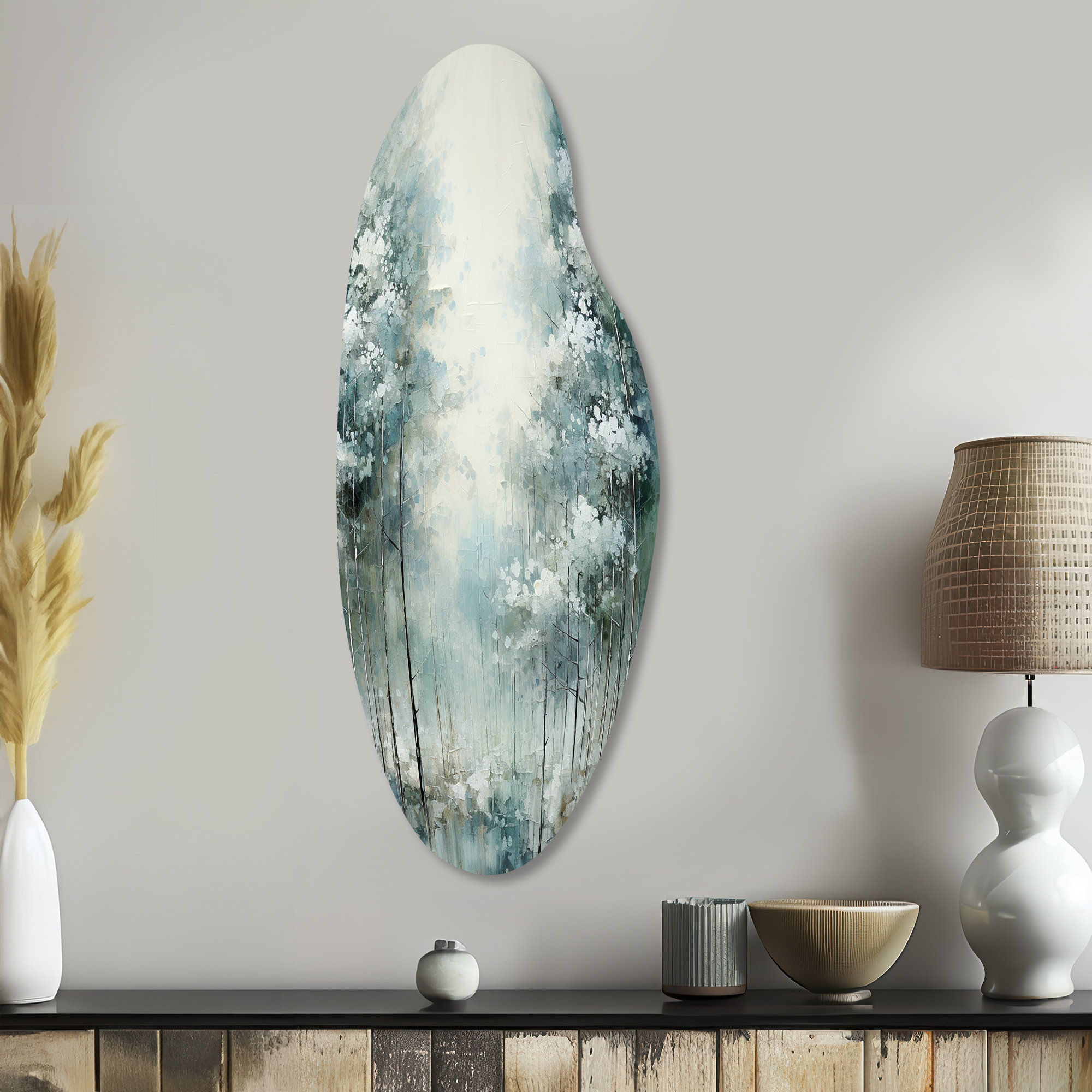 Design Art Pine Tree Enchanted Forest I - Tree Pine Curved Shape ...