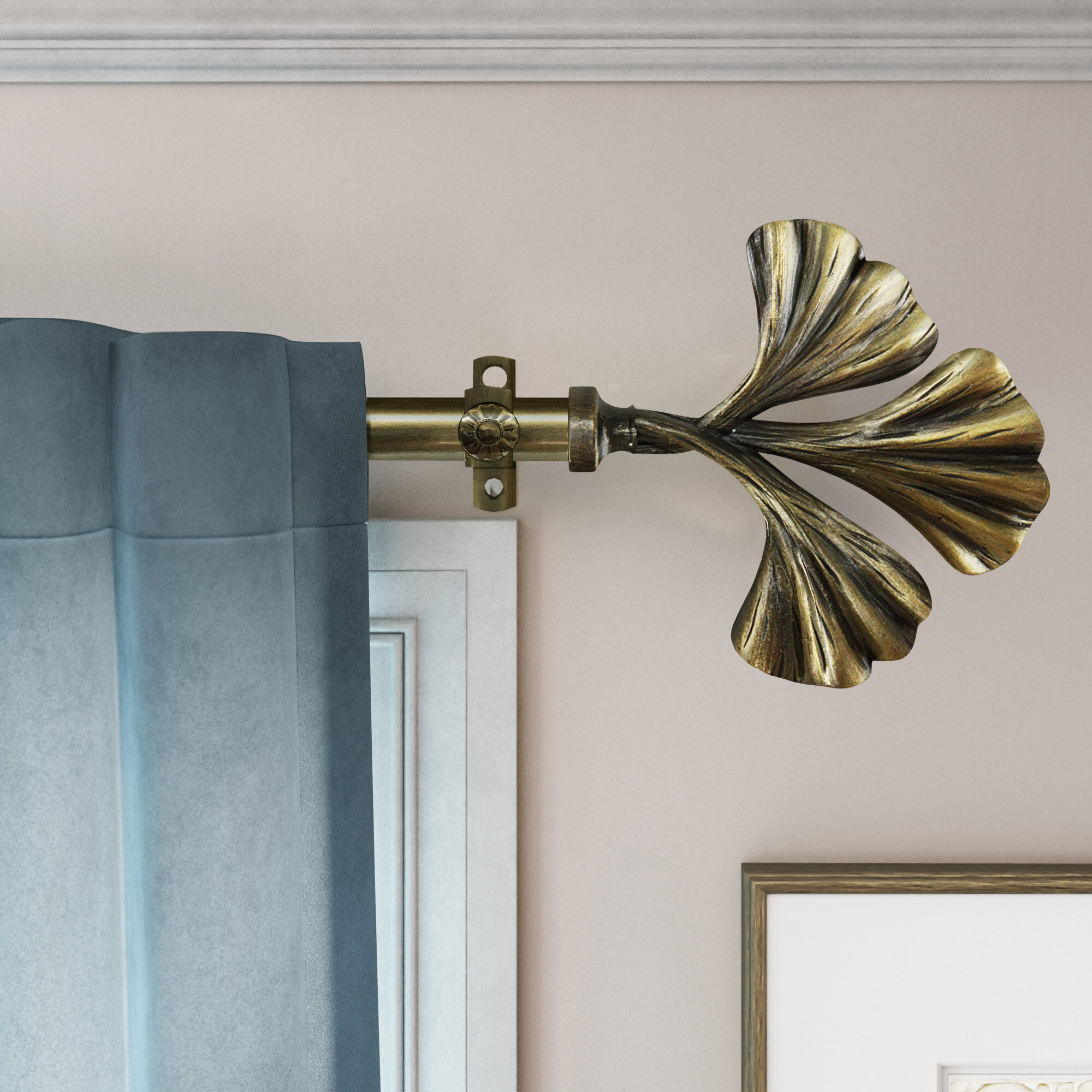 Kelly Clarkson Home Dayana 6-Sided Bay Window Single Curtain Rod ...