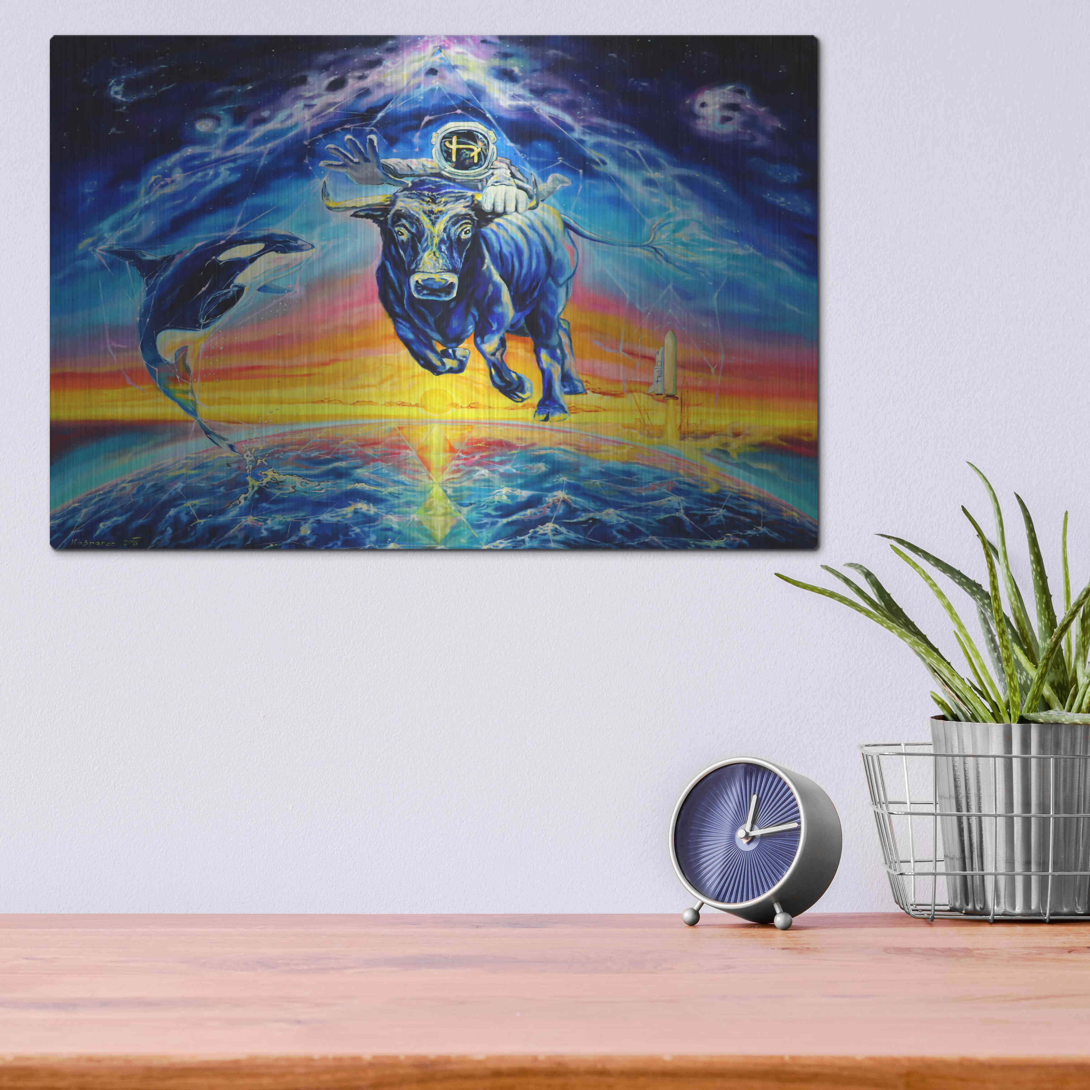 Trinx " Halo Bull " by Jan Kasparec on Metal | Wayfair