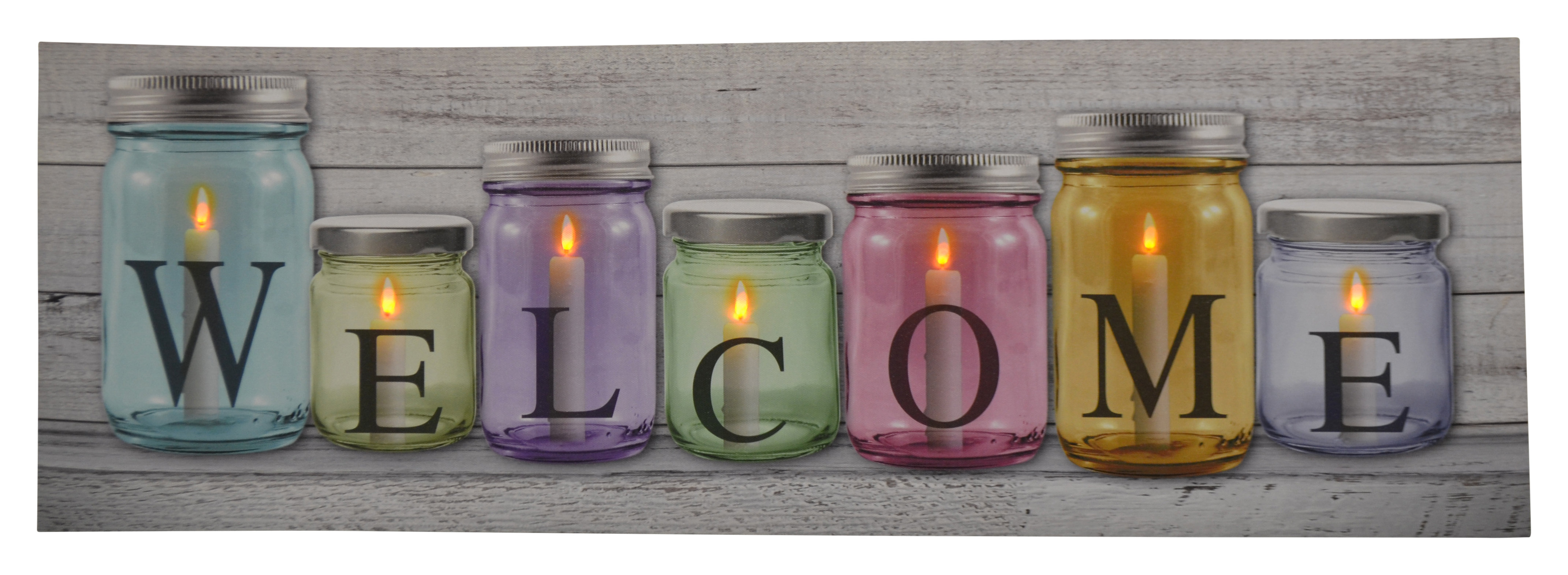 Three Star Im/Ex Inc. Welcome LED Enhanced Canvas Print - Wayfair Canada