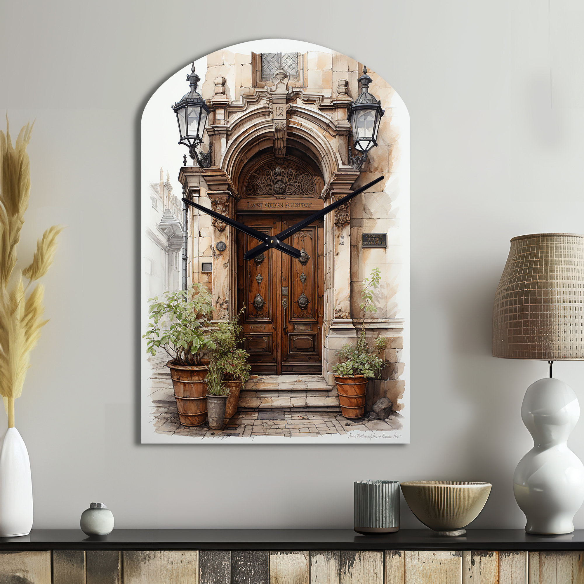 Design Art France Lyon Old Town Door II - France Asymmetrical Metal ...