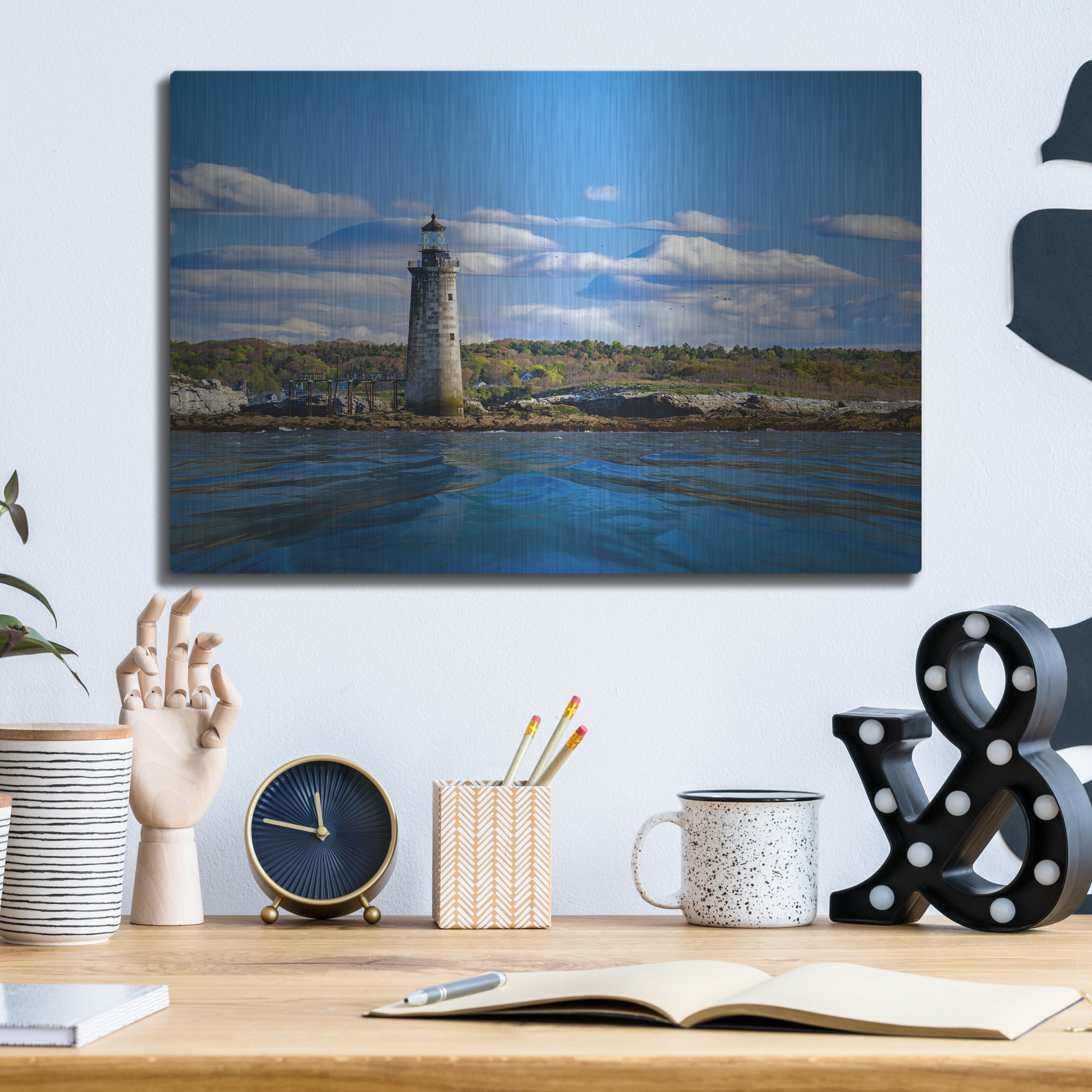 Breakwater Bay 'Ram Island Ledge Light On A Spring Morning' by Rick ...