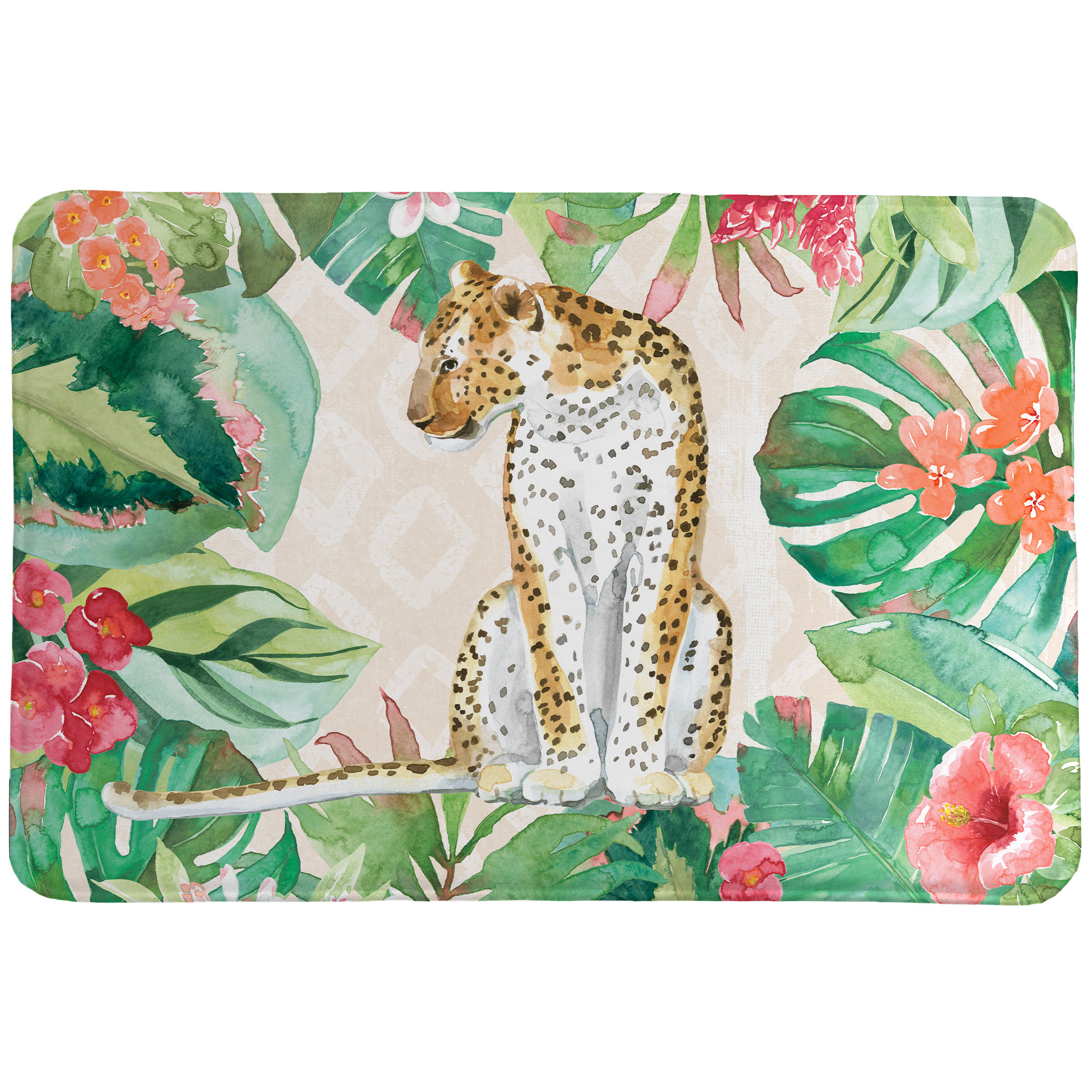Bayou Breeze Bardwell Cheetah in the Jungle Bath Mat - Wayfair Canada