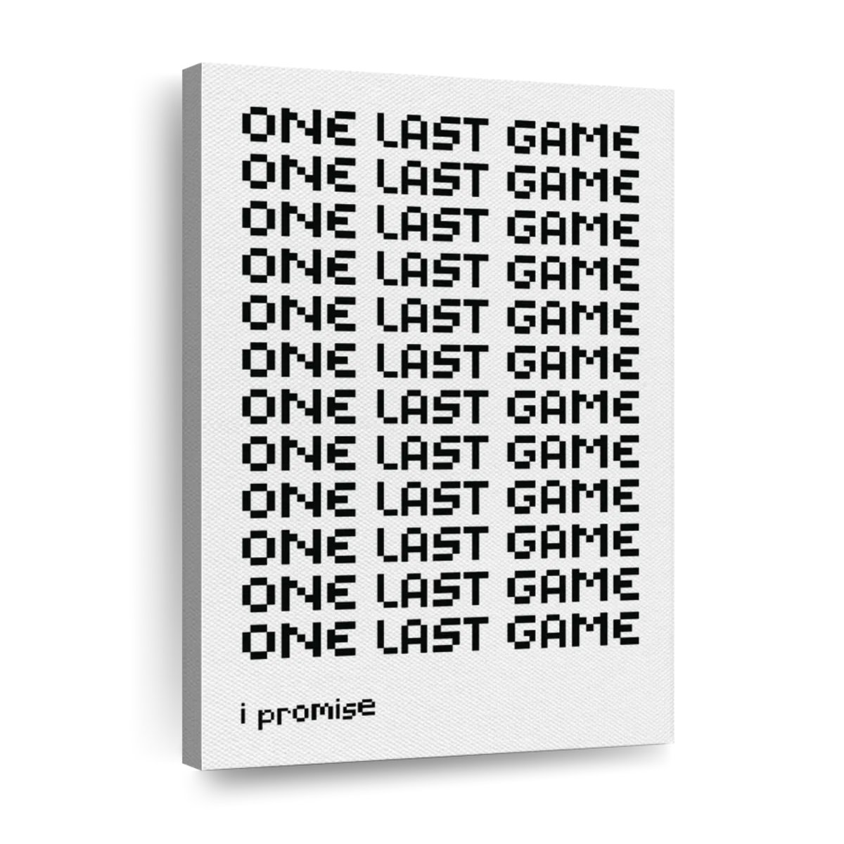 Trinx One Last Game I Promise On Canvas Print | Wayfair