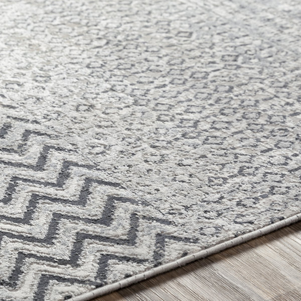 Union Rustic Lysette Charcoal/Gray Rug & Reviews | Wayfair