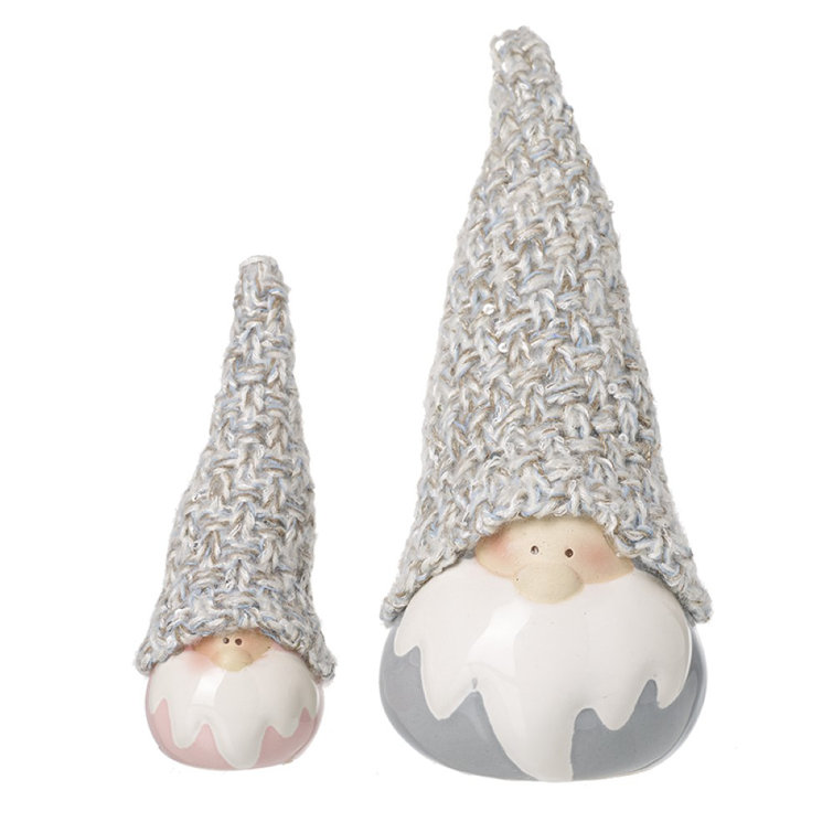 The Seasonal Aisle 2 Piece Porcelain Gonk Stuffed Holiday Accent Set ...