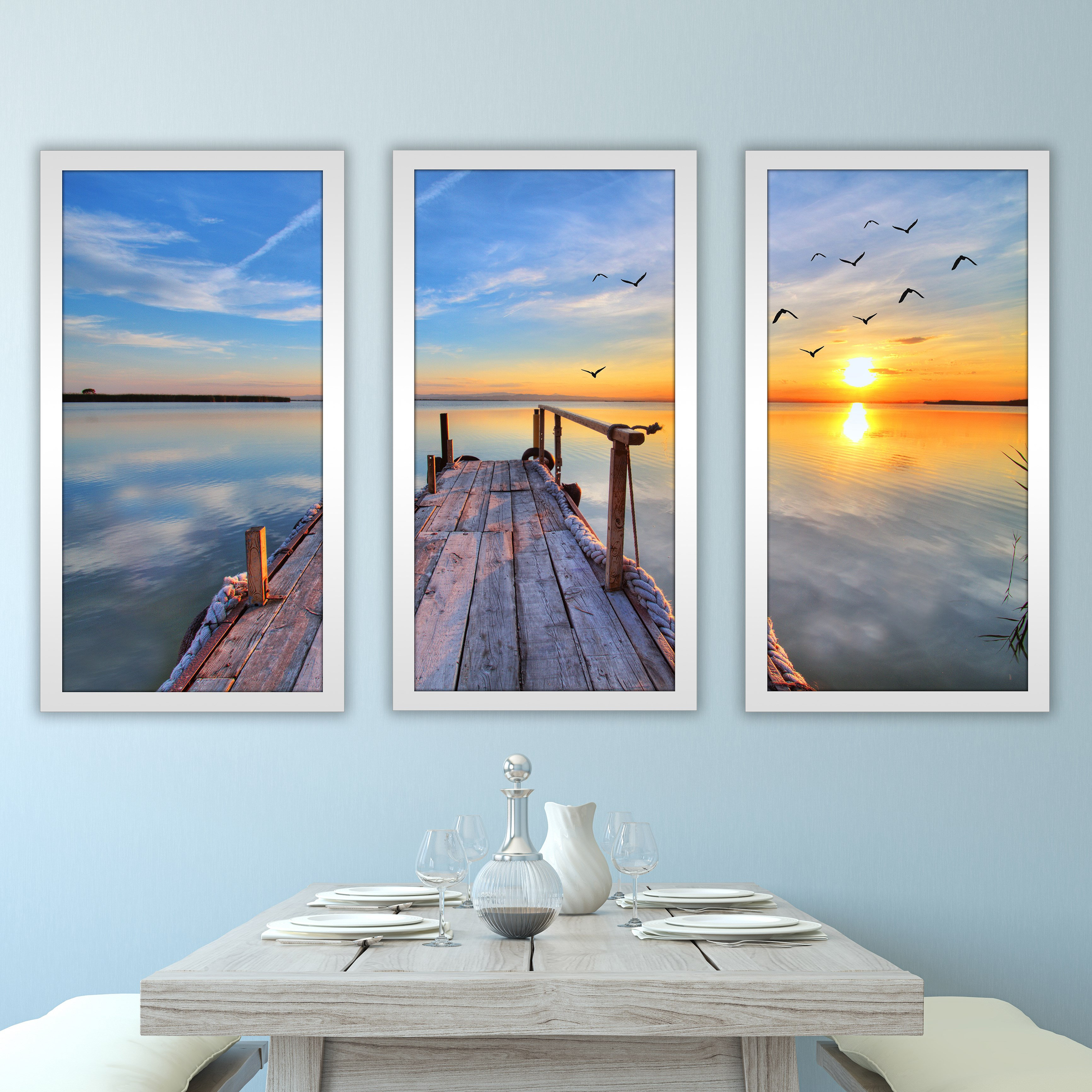 Picture Perfect International "Dockside" - Photograph Print Multi-Piece ...