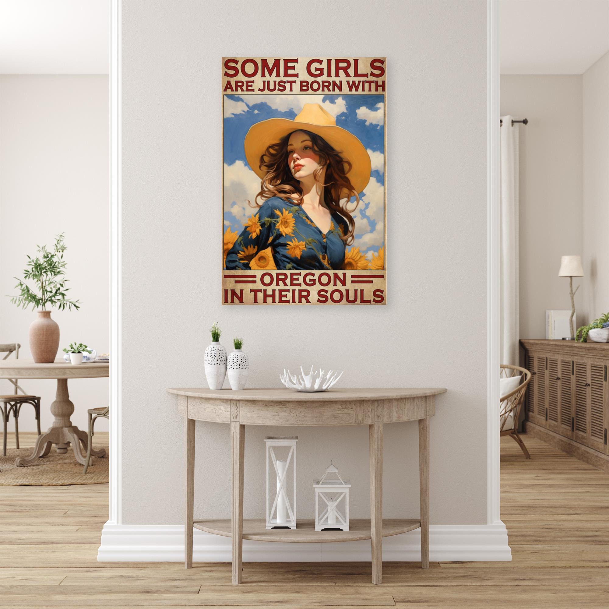 Trinx Girls Just Born With Oregon - 1 Piece Rectangle Graphic Art Print ...