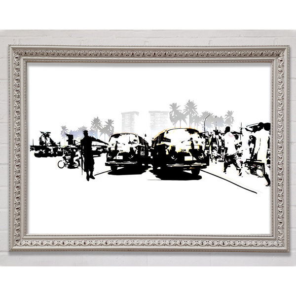 Bright Star Boy Street Racers - Single Picture Frame Art Prints ...