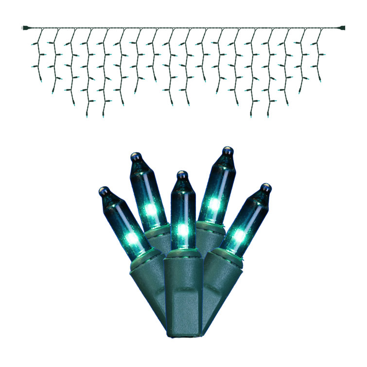 The Holiday Aisle® Mini ensemble de glaçons de Noël avec fil vert et ...