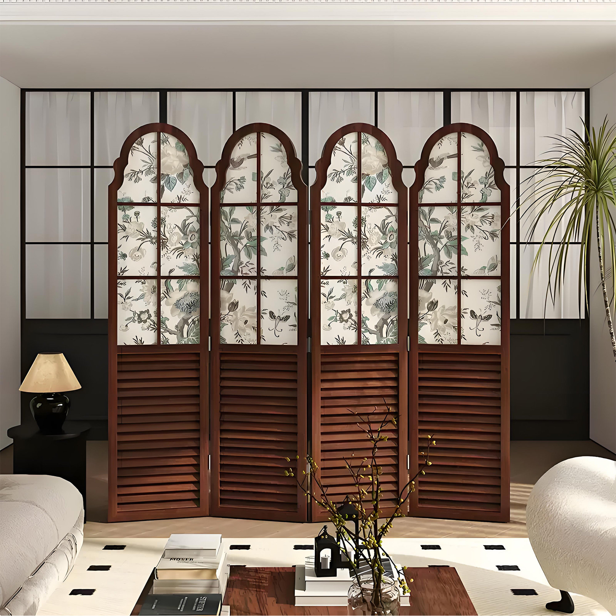 Lee's luxury furniture Vintage Oil Painting Screen Divider | Wayfair