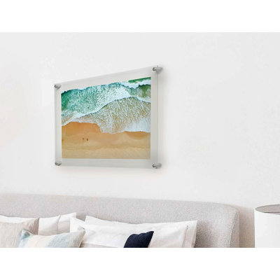 Cool Modern Frames Clear Acrylic Floating Picture Frame & Reviews | Wayfair