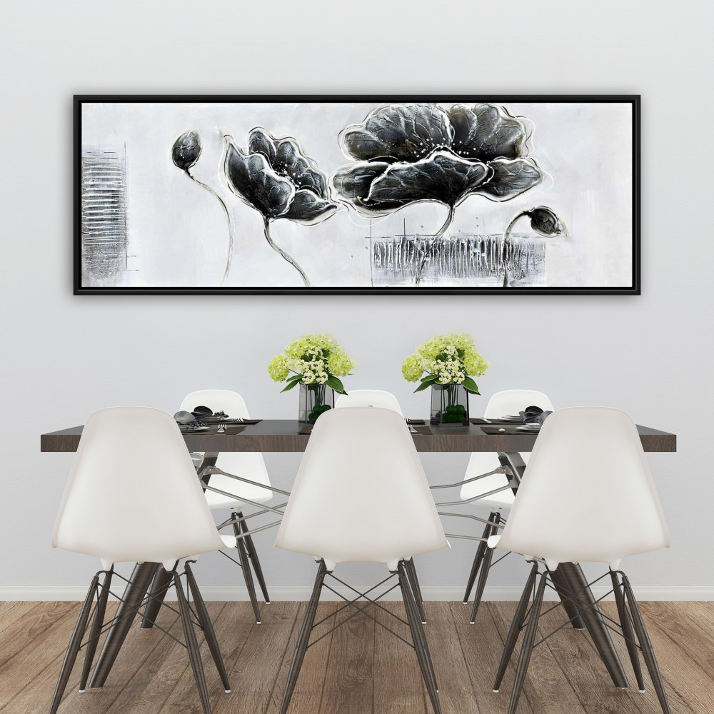 Begin Edition International Inc. Industrial Style Grayscale Flowers ...
