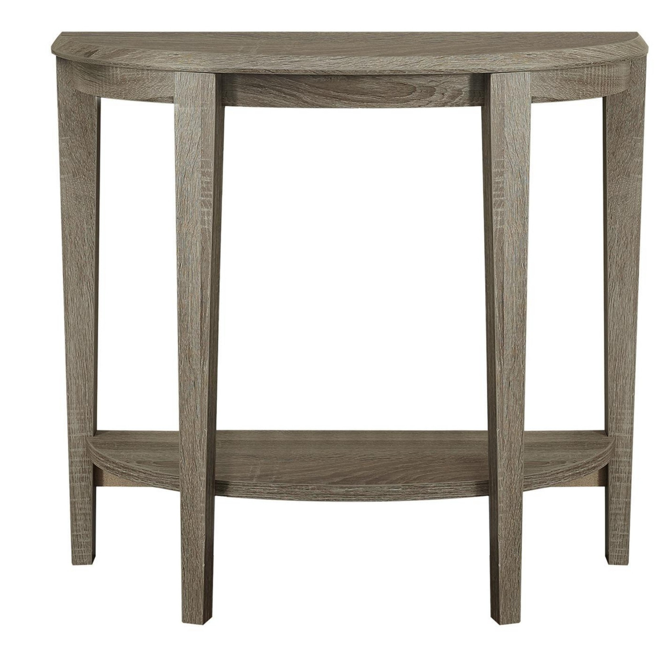 Winston Porter Simple Retro Half Moon Design Entrance Console Table ...