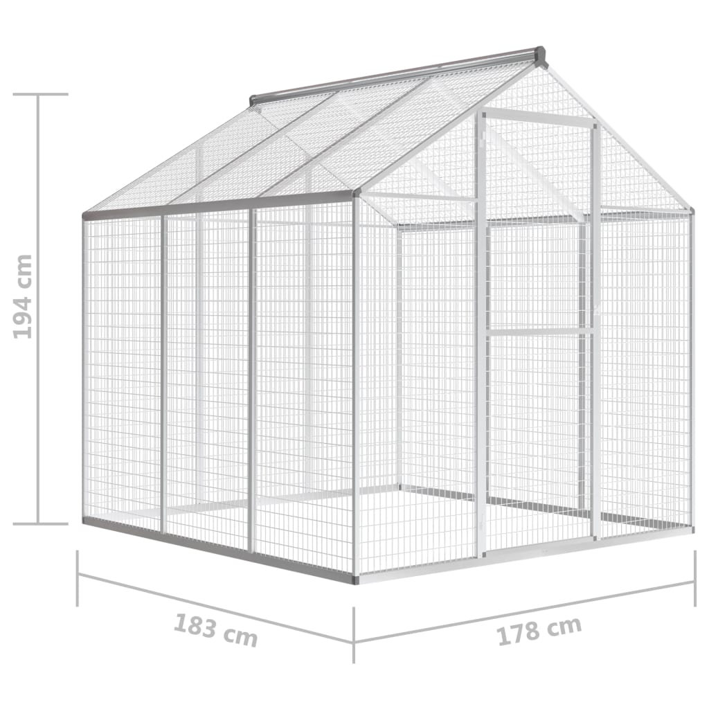 Tucker Murphy Pet™ Outdoor Aviary Walk-in Aviary with Hinged Door Large ...