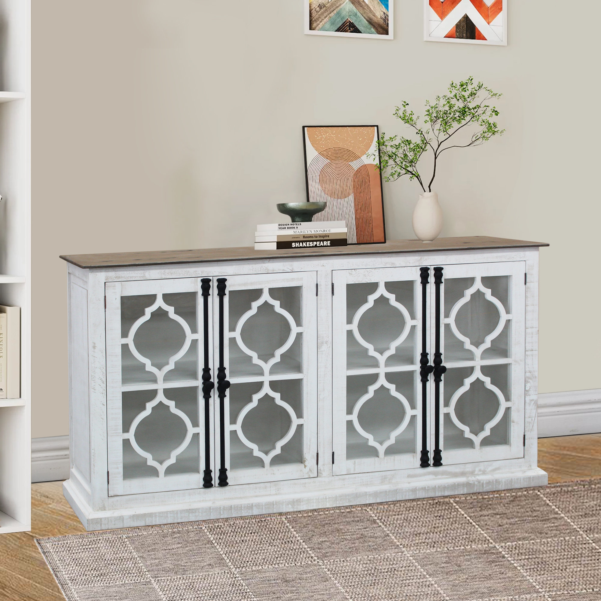 Red Barrel Studio® Juniper Four Door Console | Wayfair