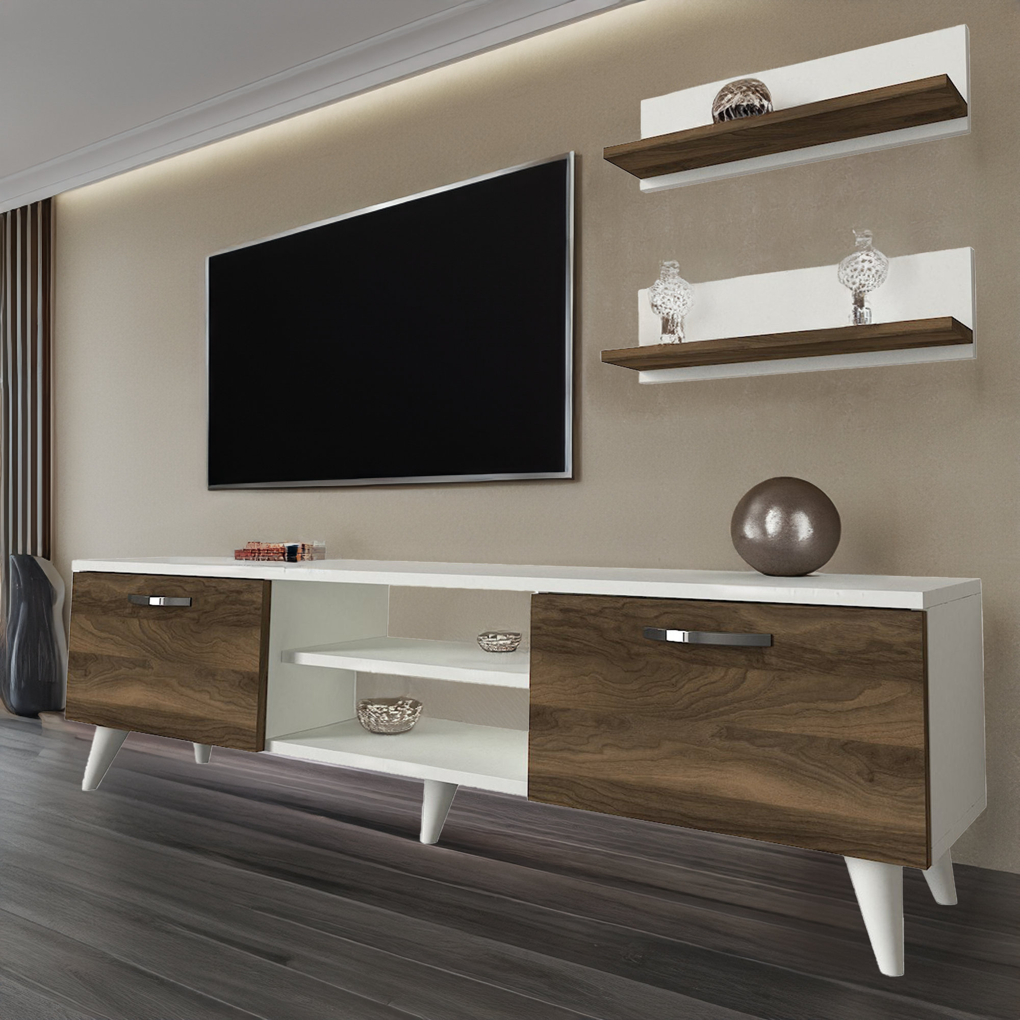 Latitude Run® Orra Three-Piece Storage Credenza | Wayfair