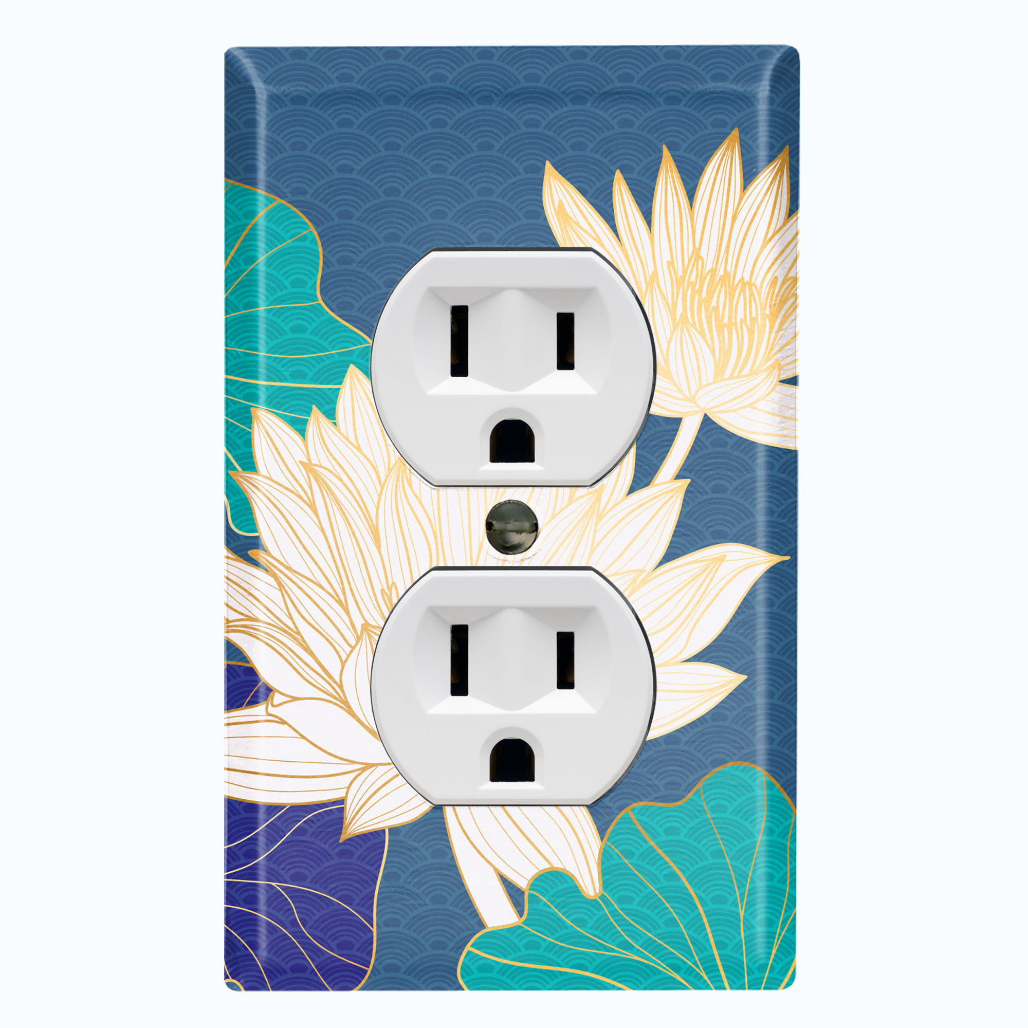 WorldAcc Nature Themed 2 - Gang Duplex Outlet Standard Wall Plate | Wayfair