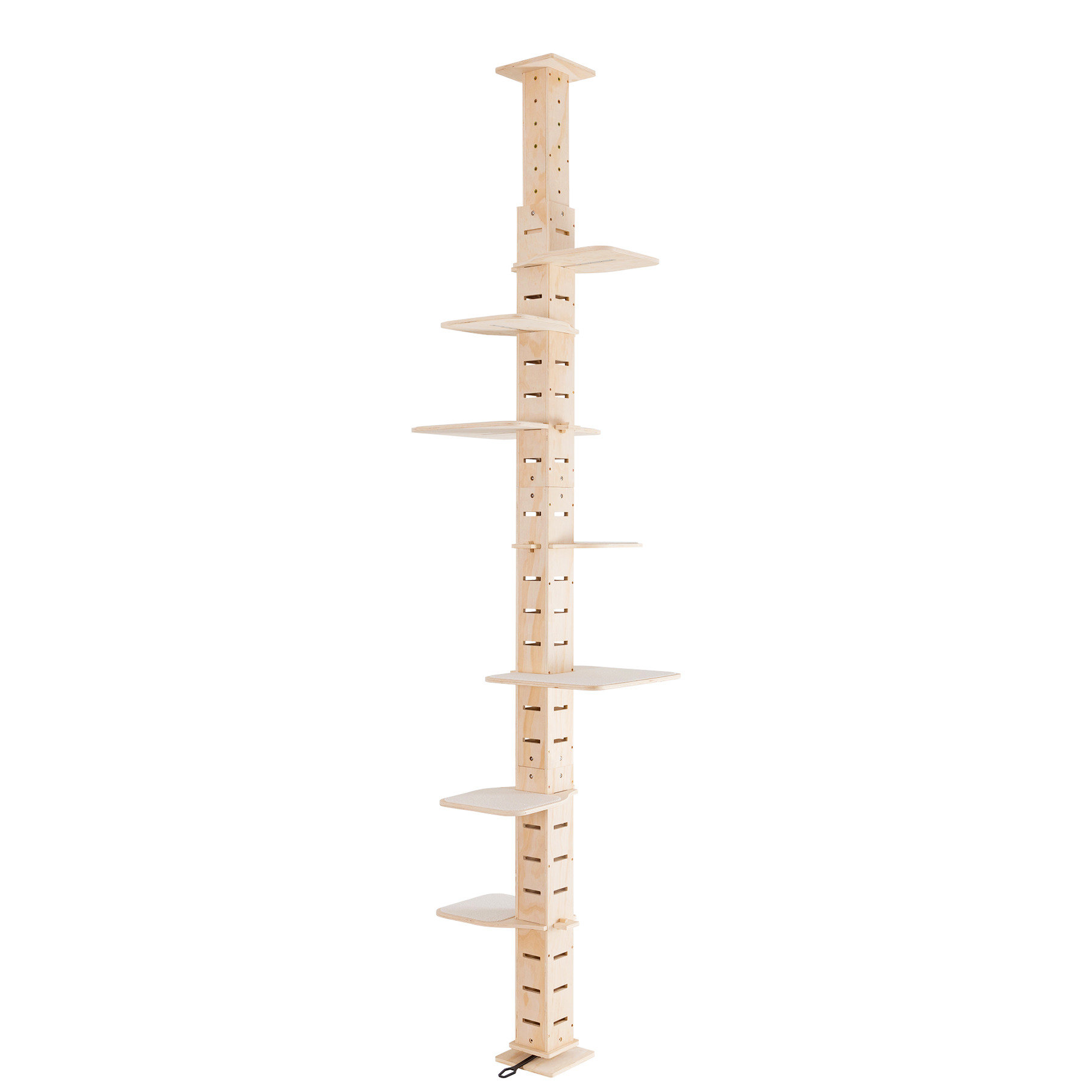 Corrigan Studio® Adjustable Height Floor-Ceiling Cat Climbing Structure ...